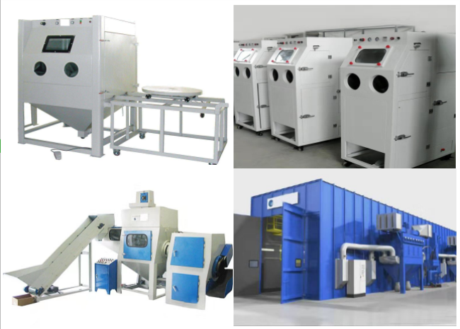 Automatic Sandblasting Machine Ceramic Bead Blasting B100 Surface ...