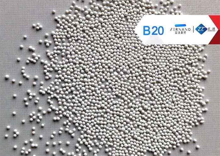 ZrO2 62% Ceramic Bead Blasting Density 3.85 G / Cm3 High Toughness ...