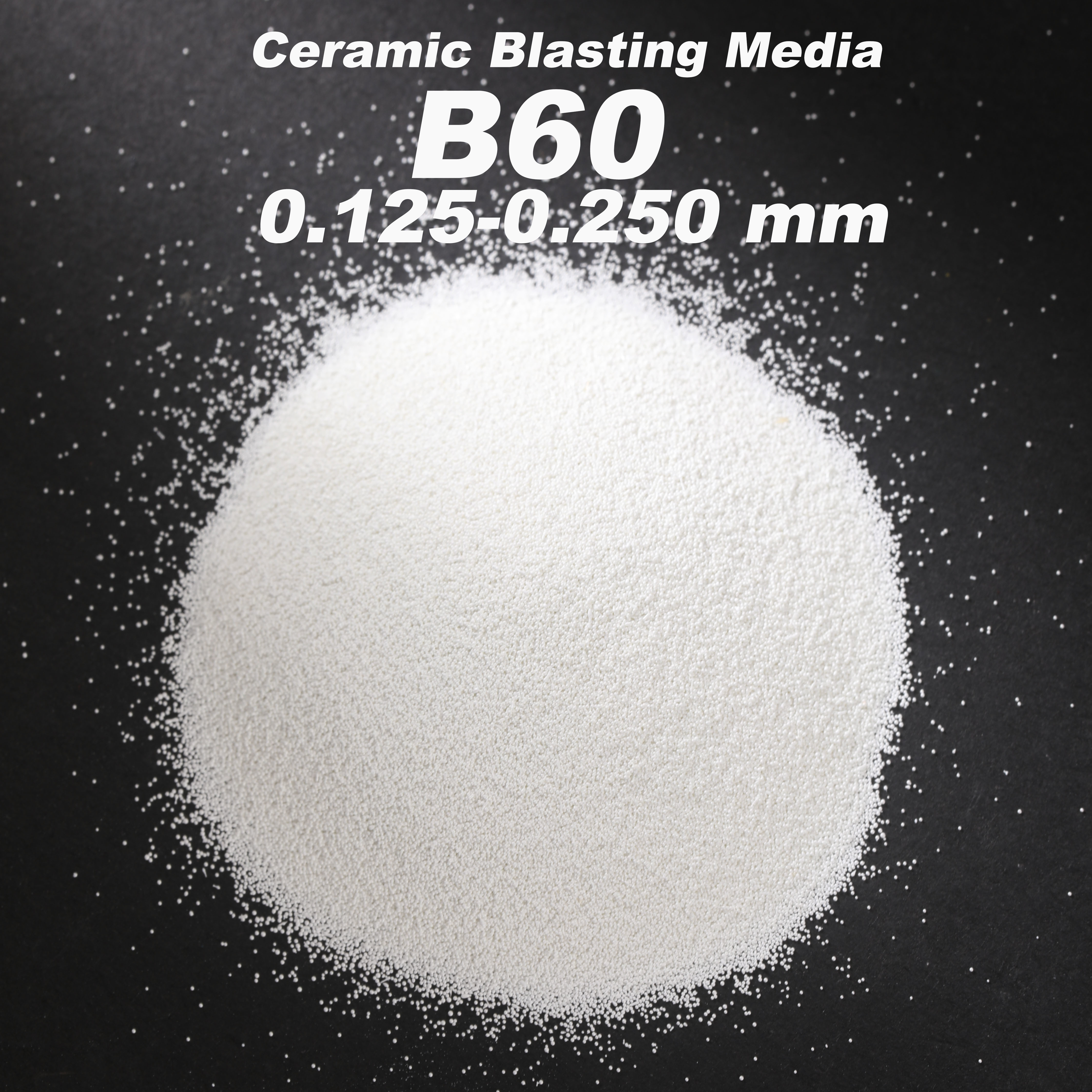 Ideal Spherical Shape Ceramic Blasting Media B40 B60 B80 B100 For Metal ...