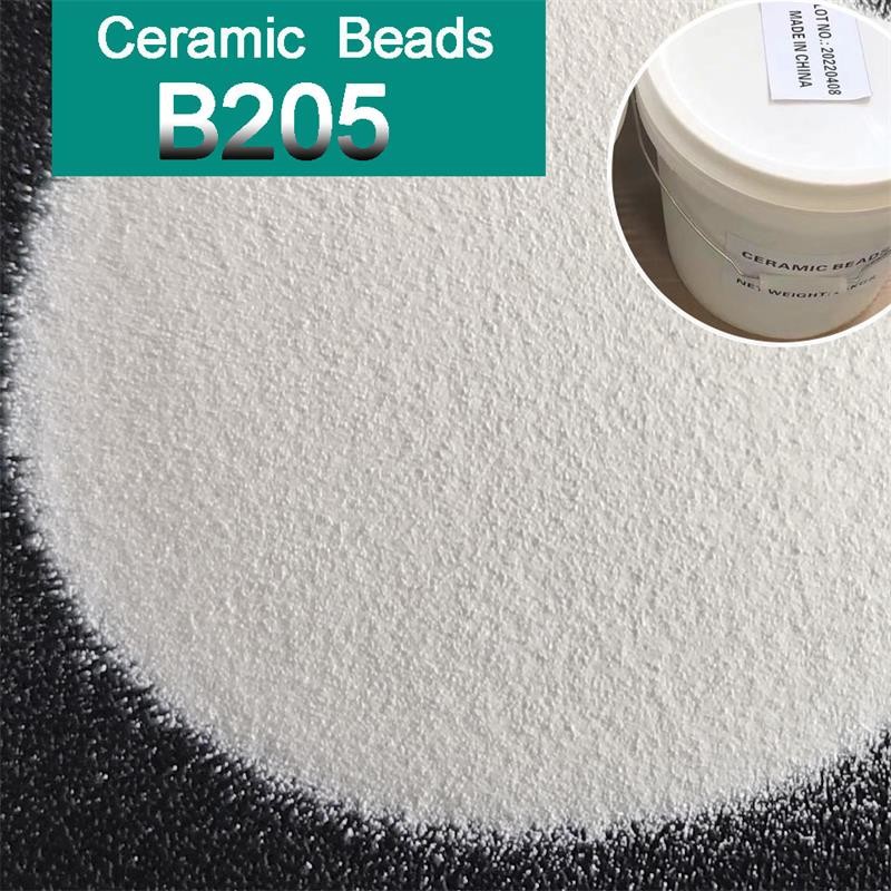 Matte Effect Ceramic Bead Blasting Media B205 Surface Finish For Alu Alloy