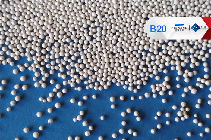 ZrO2 62% Ceramic Bead Blasting Density 3.85 G / Cm3 High Toughness ...